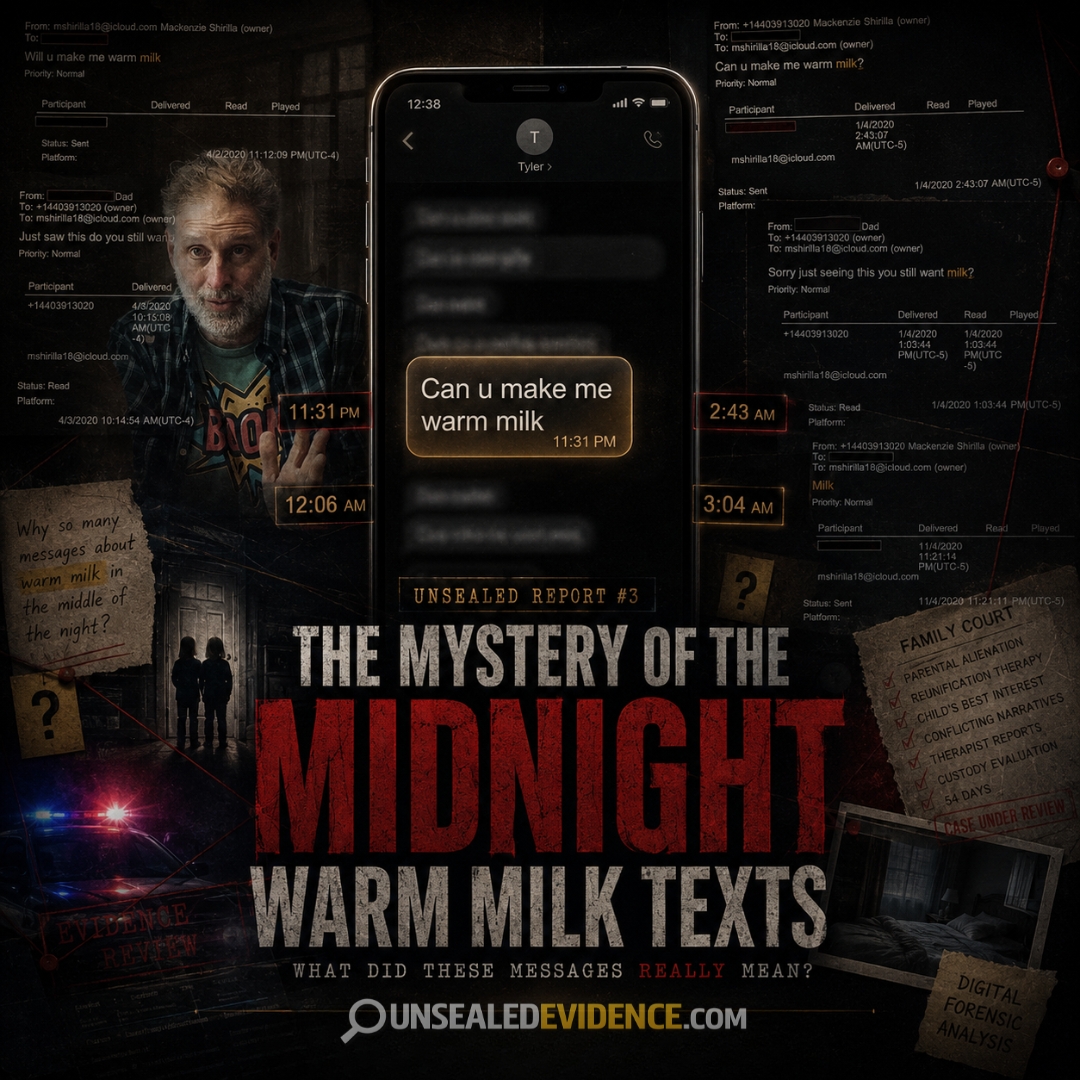 The Midnight Warm Milk Mystery: The Text Messages Raising New Questions ...